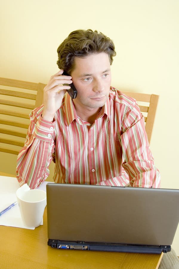 Telework - Working home stock photo. Image of workplace - 789288
