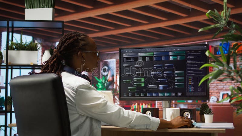 Teleworking Developer Using Computer Artificial Intelligence Computing Stock Photos - Free ...