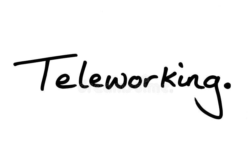 Word Teleworking Stock Illustrations – 78 Word Teleworking Stock ...