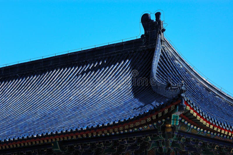 Telhado azul imagem de stock. Imagem de cultura, patrimônio - 23394211