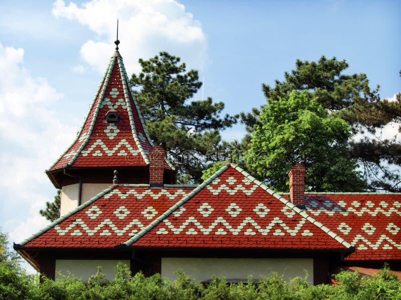 Telhado colorido imagem de stock. Imagem de telhado, azul - 11401073