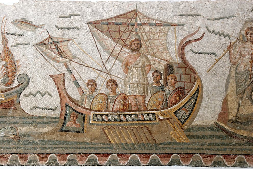 Telhas De Mosaico Romanas Antigas Foto de Stock - Imagem de cartolina ...