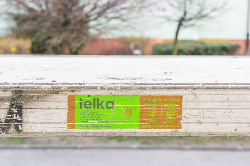 Polish Sticker with Register Number of Car Inside of Windshield ...