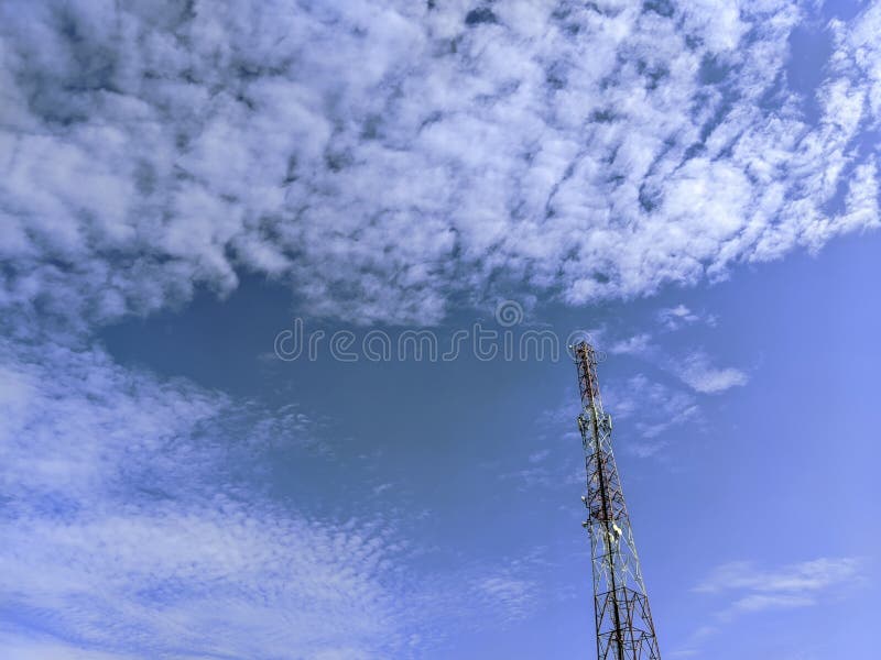 Telkom Tower with Beautiful Sky View Stock Image - Image of telkom ...