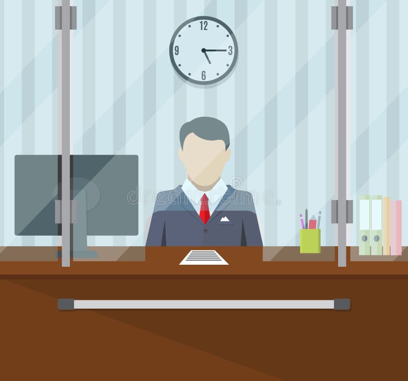 Bank Teller Window Stock Illustrations – 229 Bank Teller Window Stock ...