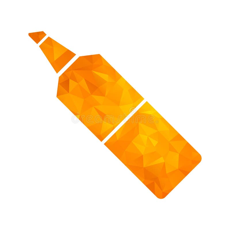 Teller Van Het Veelhoek De Gouden Pictogram Vector Illustratie ...