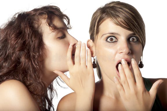 Telling a Secret stock photo. Image of looking, secret - 15785674