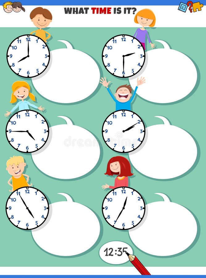 Telling Time Stock Illustrations – 1,962 Telling Time Stock ...
