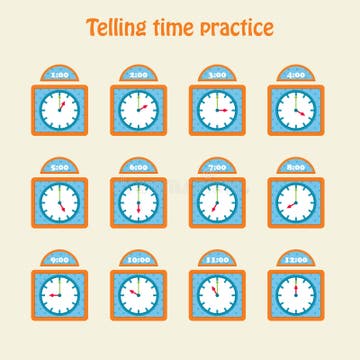 Telling Time Stock Illustrations – 3,552 Telling Time Stock ...