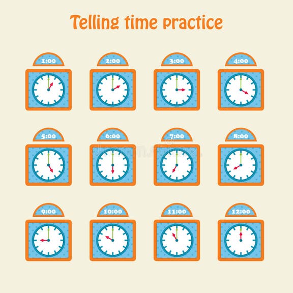 Telling Time Stock Illustrations – 3,552 Telling Time Stock ...