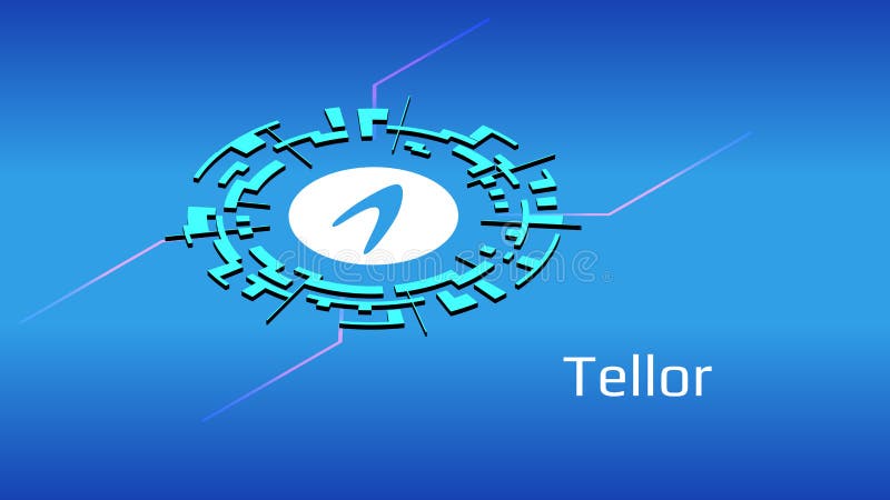 Tellor TRB Cryptocurrency Token Symbol of the DeFi Project in Circle ...