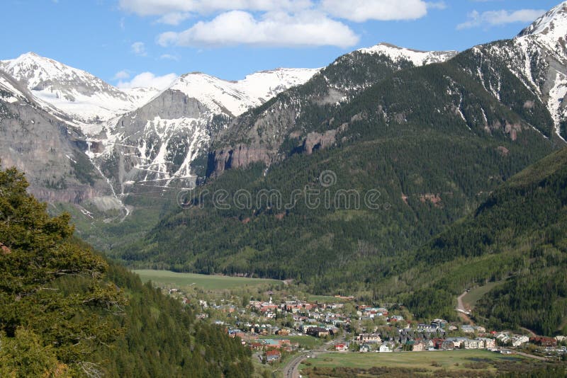 Telluride in Spring stock photo. Image of resort, rocky - 14502168