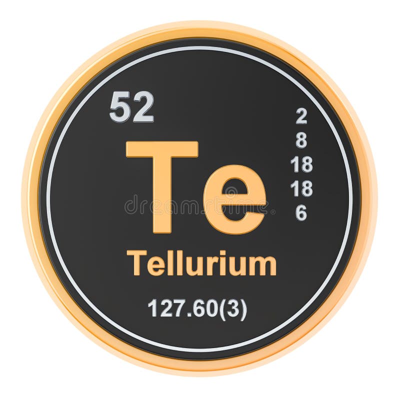 Tellurium Te Chemical Element Rendering Stock Illustrations – 10 ...
