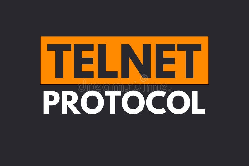 TELNET Protocol, Teletype Network Stock Illustration - Illustration of ...