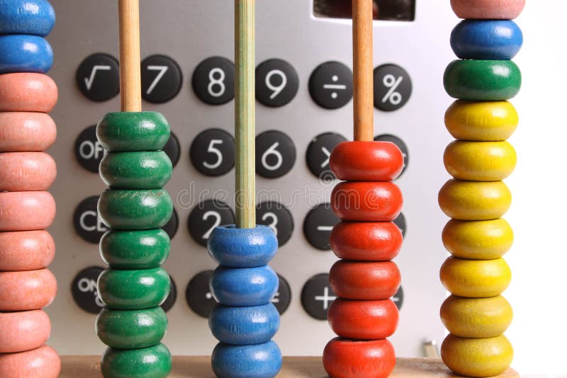 Telraam stock afbeelding. Image of rekenmachine, rekenkunde - 15328575