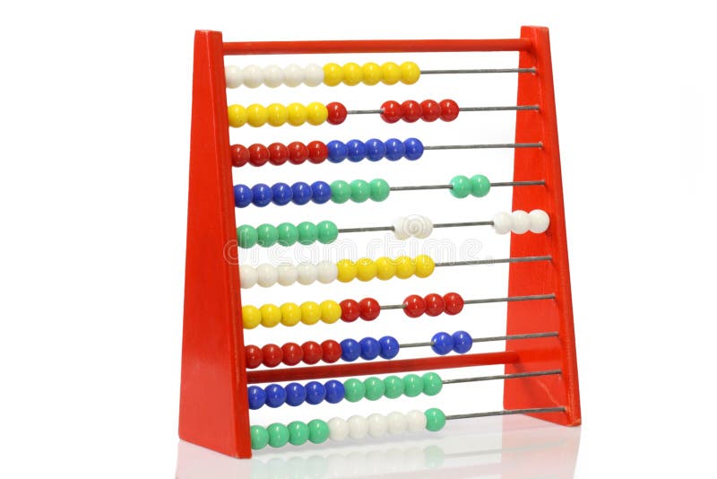 Telraam stock foto. Image of parels, rood, ballen, wiskunde - 1751758