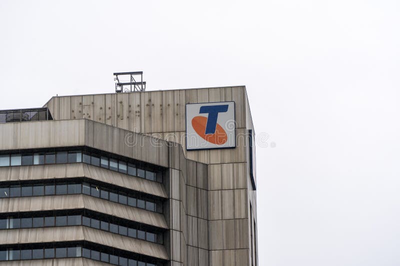 Telstra Logo in the Adelaide CBD Editorial Stock Image - Image of ...