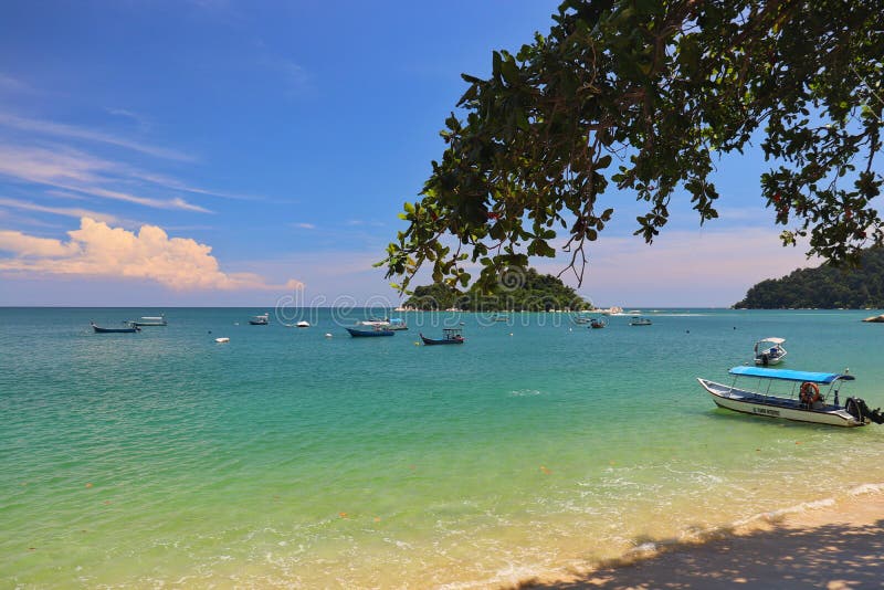 Teluk Nipah Beach Pangkor Island Stock Photo - Image of golocal, beach ...