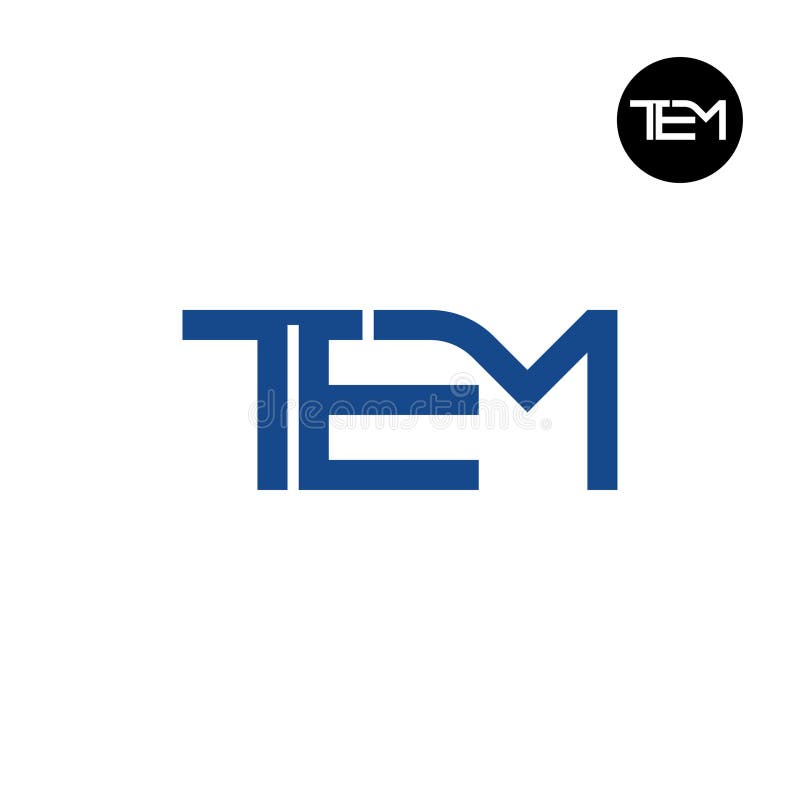 TEM Logo Letter Monogram Design Stock Vector - Illustration of venture ...