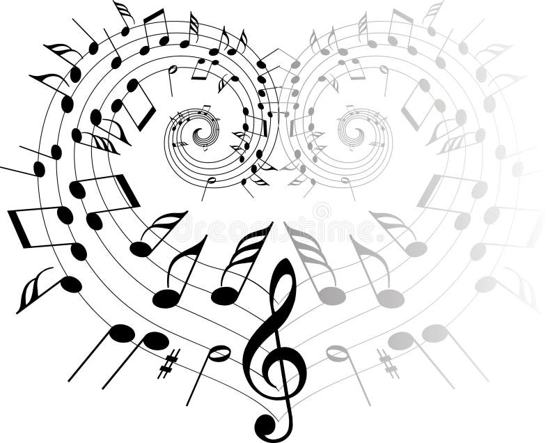 Tema di musica illustrazione vettoriale. Illustrazione di bello - 5325968