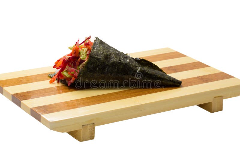 Temaki sushi stock photo. Image of roll, traditional, rolled - 4037108