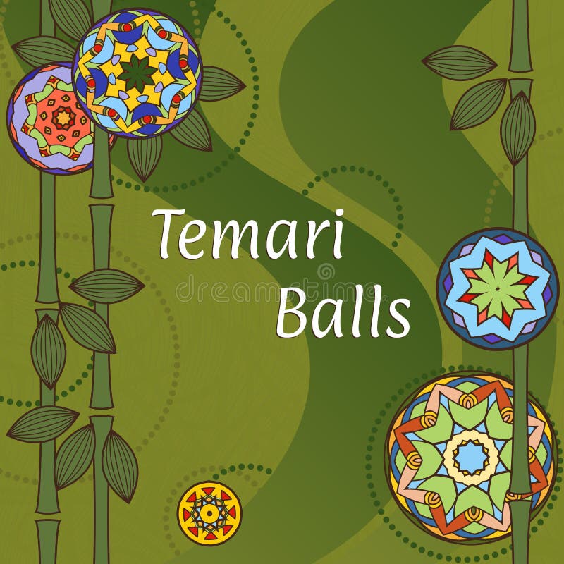 Temari Balls Background stock vector. Illustration of line - 59566269