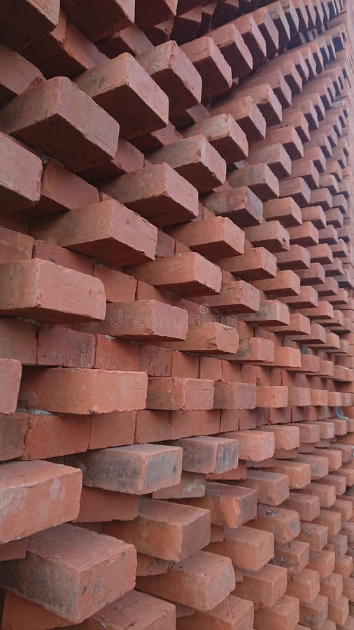 Tembok Bata Merah stock image. Image of gedung, house - 249438685