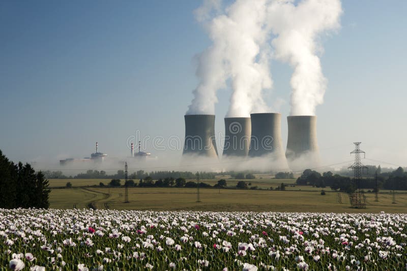 Temelin Nuclear Power Plant Stock Image - Image of industry, poppy ...