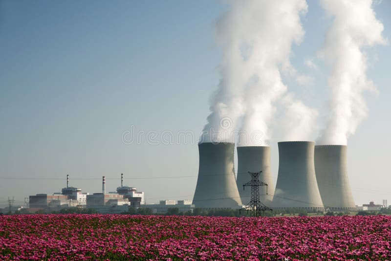 Temelin Nuclear Power Plant Stock Photo - Image of vver1000, cooling ...