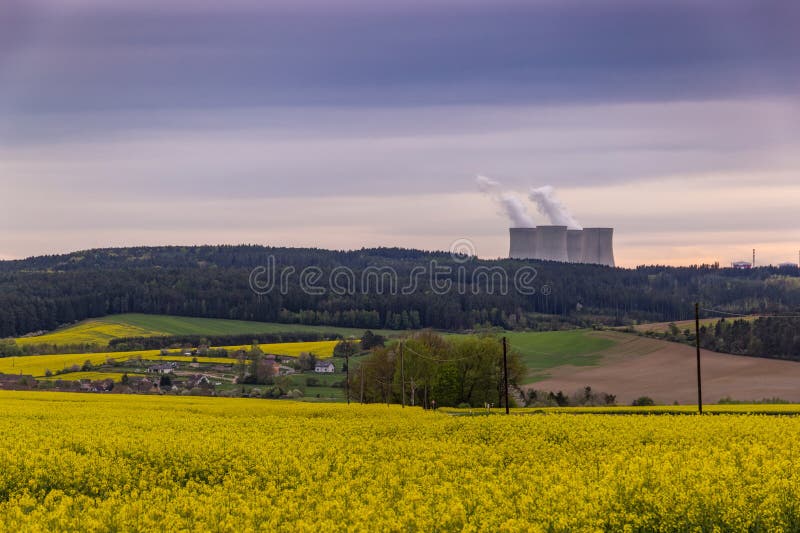 Temelin Nuclear Power Station. Czechia Stock Image - Image of wallpaper ...