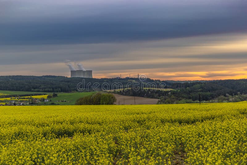 Temelin Nuclear Power Station. Czechia Stock Photo - Image of republic ...