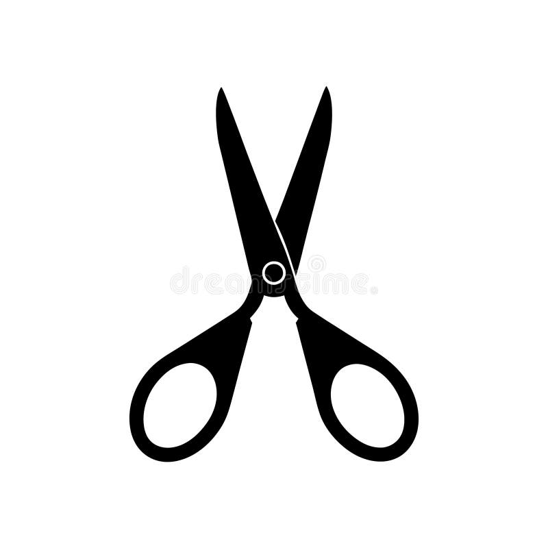 Kitchen Scissor Silhouette Vector Art Illustration Stock Vector ...