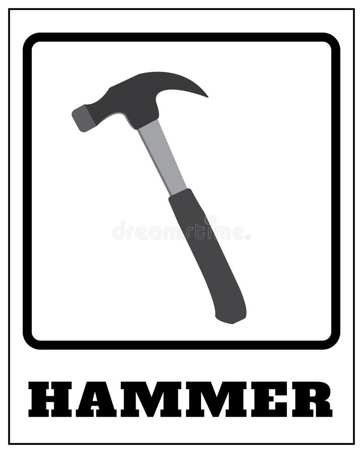 Hammer Sign Icon. Repair Service Symbol. Stock Vector - Illustration of ...