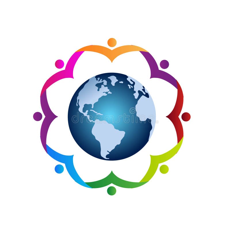 A Community Protection Globe/Earth. Stock Vector - Illustration of blue ...