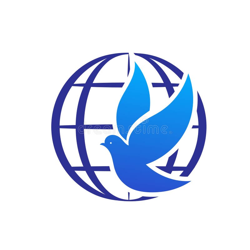 Dove Icon with Hand Symbol. Stock Vector - Illustration of fracture ...