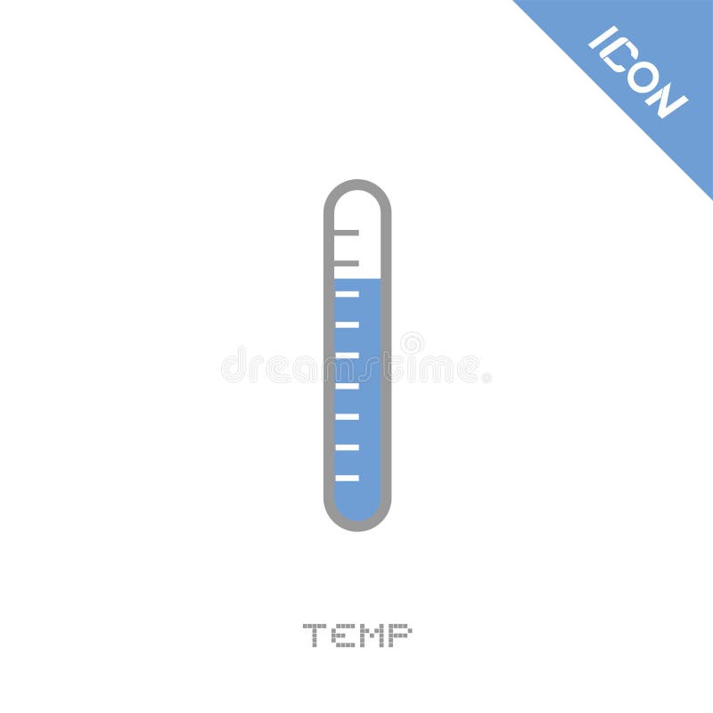Temp icon stock vector. Illustration of scale, round - 96455520