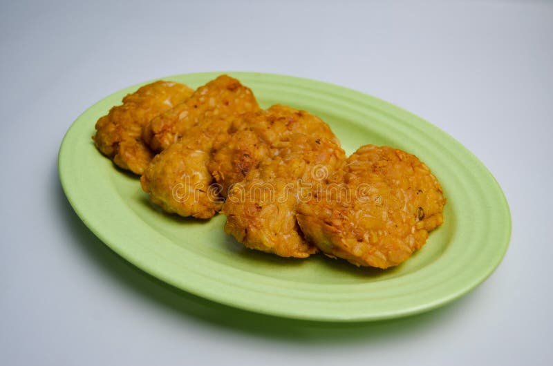 Tempe Goreng or Fried Tempeh Stock Image - Image of fish, dessert ...