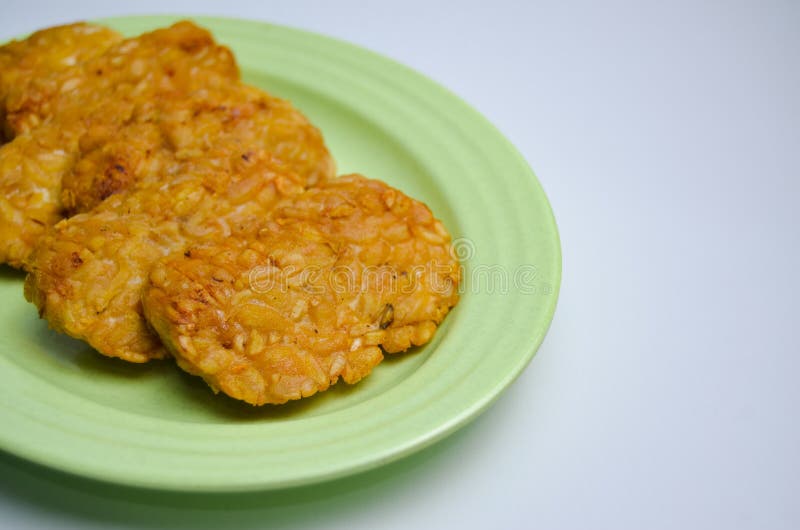 Tempe Goreng or Fried Tempeh Stock Photo - Image of curry, produce ...