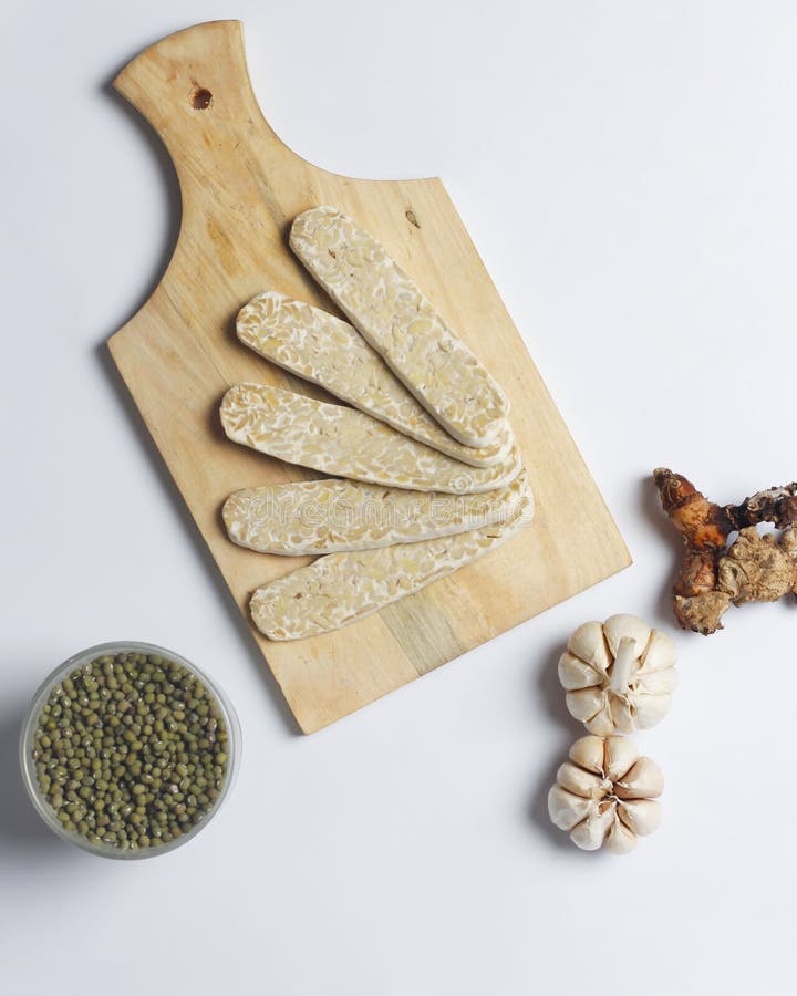 Tempe Isolated on Plain Background. View from Above Stock Photo - Image ...