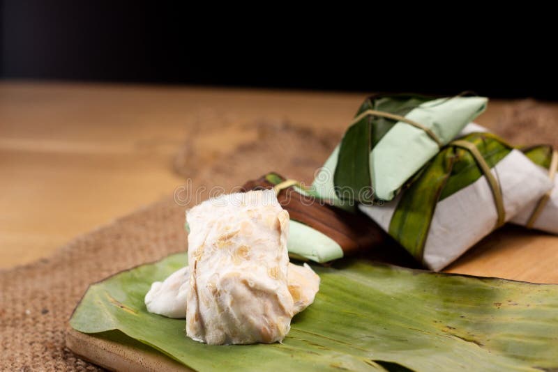 Tempe - Uncooked Soybean Cake Stock Photo - Image of background, slices ...