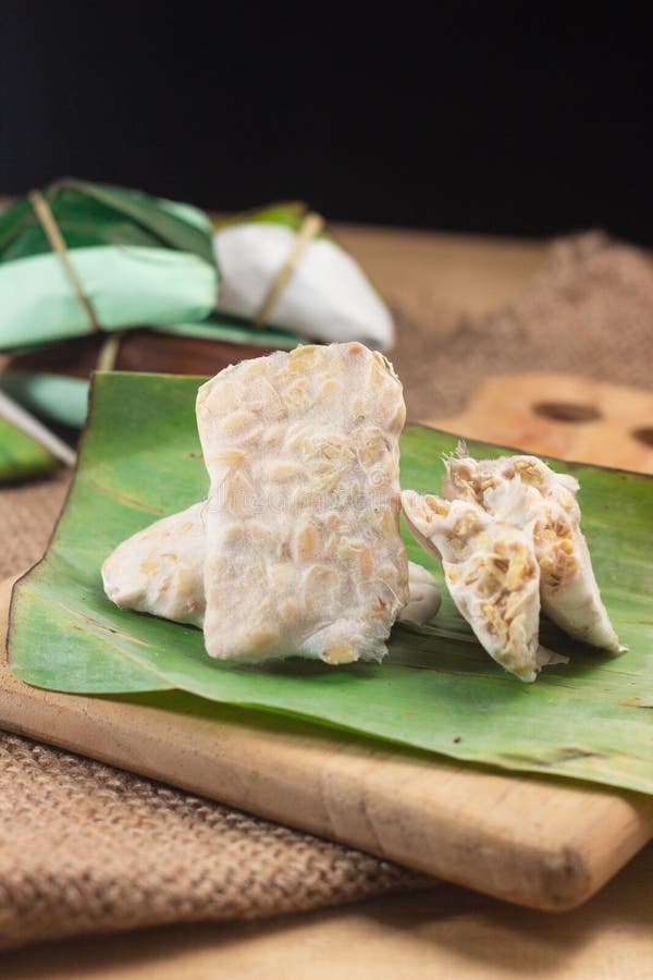 Tempe - Uncooked Soybean Cake Stock Image - Image of indonesia, bean ...