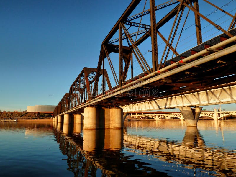 Tempe Railroad Bridge stock image. Image of transportation - 23473281