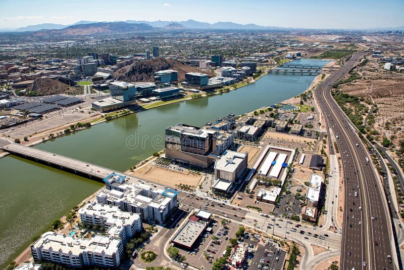 Tempe Town Lake stock photo. Image of park, peaks, tempe - 26514420