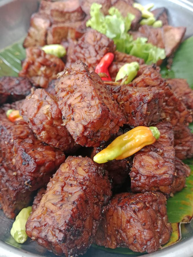 Tempe Tradisional Food from Indonesian Stock Image - Image of ...