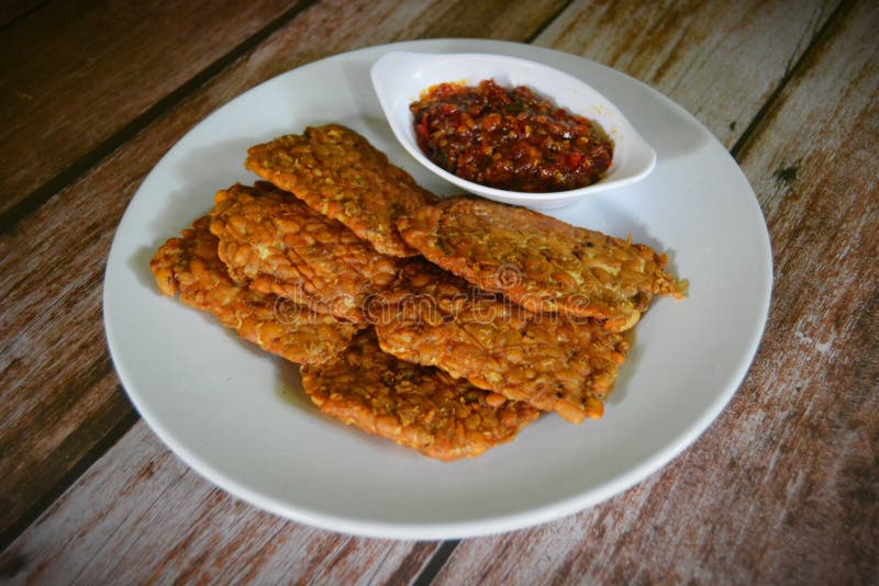 Tempe, Traditionell Indonesisk Mat Arkivfoto - Bild av varmt ...