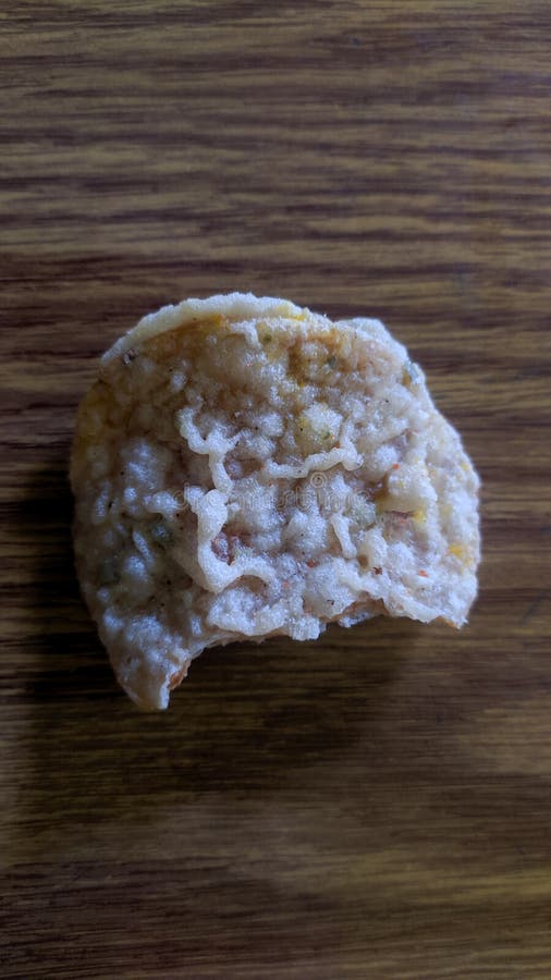 The Tempeh Chips are Not Perfectly Round in Shape Stock Image - Image ...