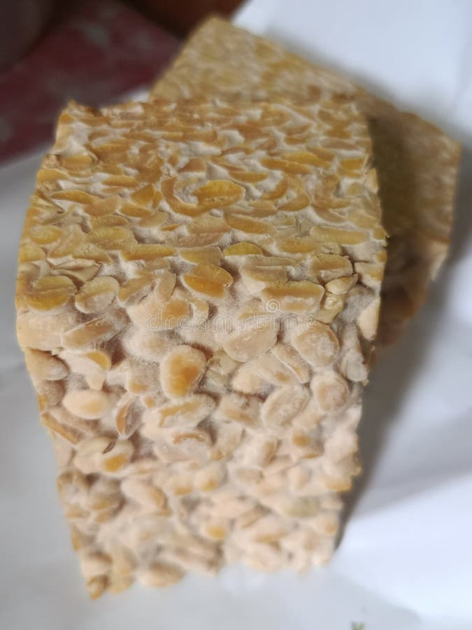 Tempeh, a Food Made from Fermented Soybeans Stock Photo - Image of ...