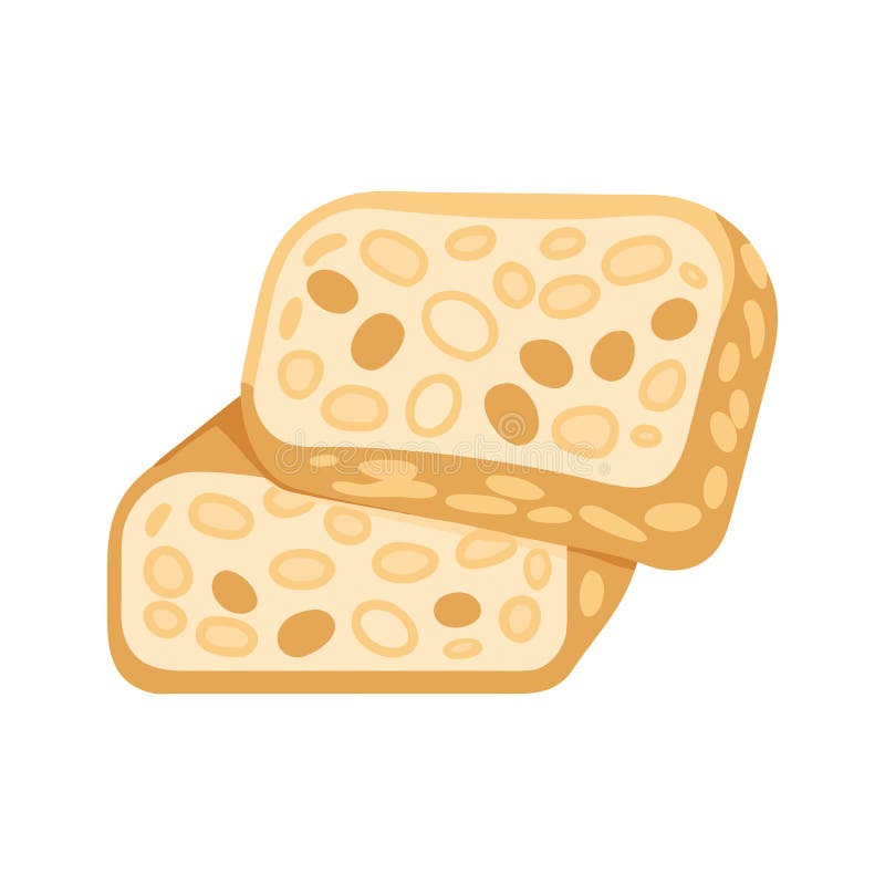 Tempeh Icon for Plant-Based Cooking Stock Illustration - Illustration ...