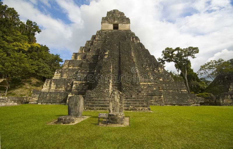 Tempel I tikal stockbild. Bild von könig, jaguar, maya - 1597821