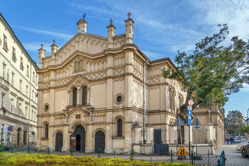 Tempel Synagogue, Krakow, Poland Stock Photo - Image of synagogue ...
